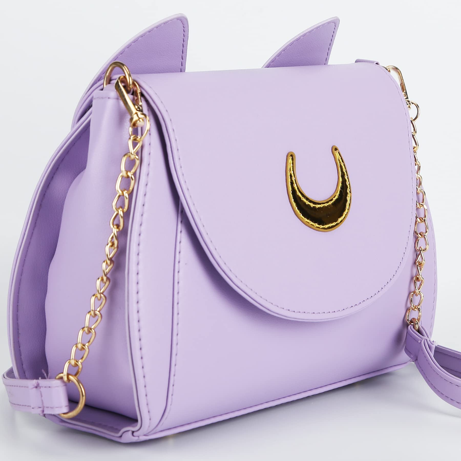 WLC Cartoon Handbag,PU Lady Purse Shoulder Bag for Girls, Purple