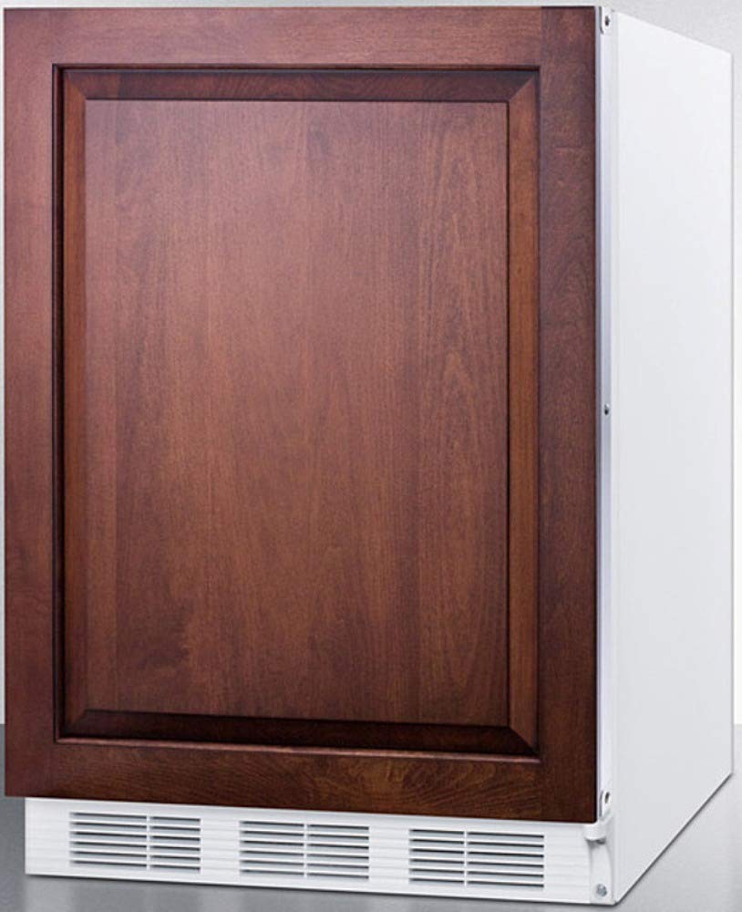Summit Appliance CT661WBIIF Built-in Undercounter Refrigerator-Freezer for Residential Use, Cycle Defrost with Deluxe Interior, Panel-ready Door and White Cabinet (Panel Not Included)