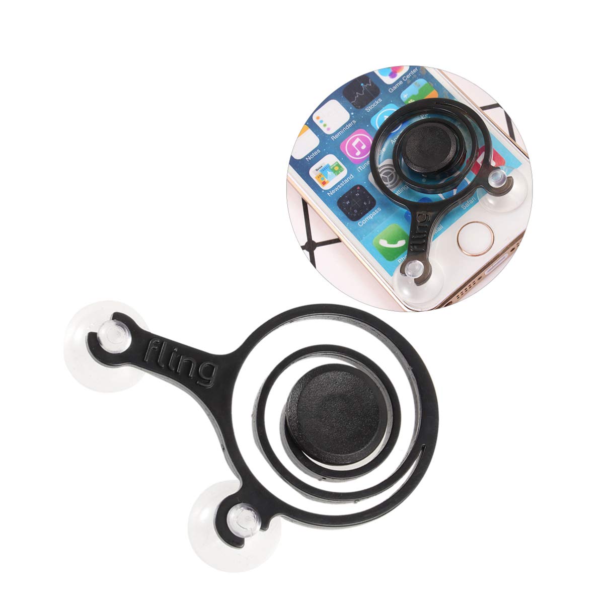 UKCOCO 2 Pieces Mobile Phone Game Mobile Joystick Touch Screen Mobile Joystick Controller Phone Game Rocker Joystick Novelty Suction