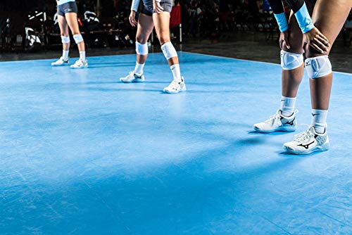 Mizuno Women's Wave Momentum Volleyball Shoe, white-blue, 10.5 B US