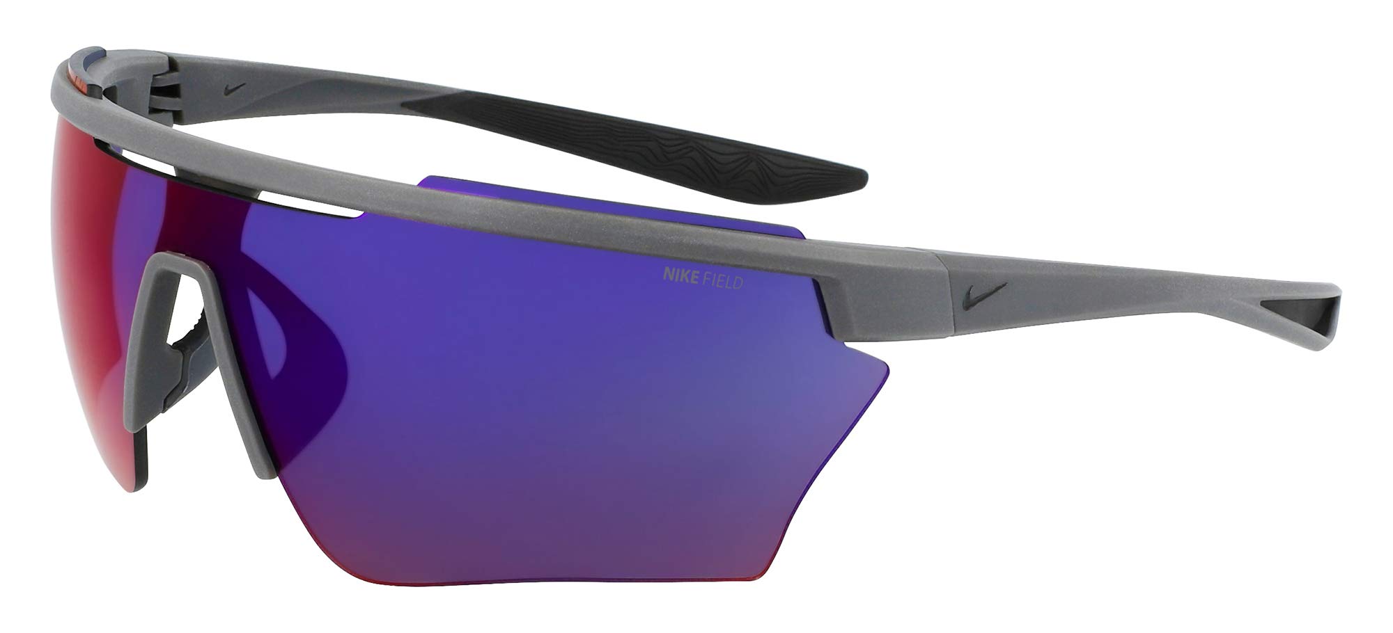Nike Windshield Elite Pro Rectangular Sunglasses, Matte Dark Grey, 60/13/130