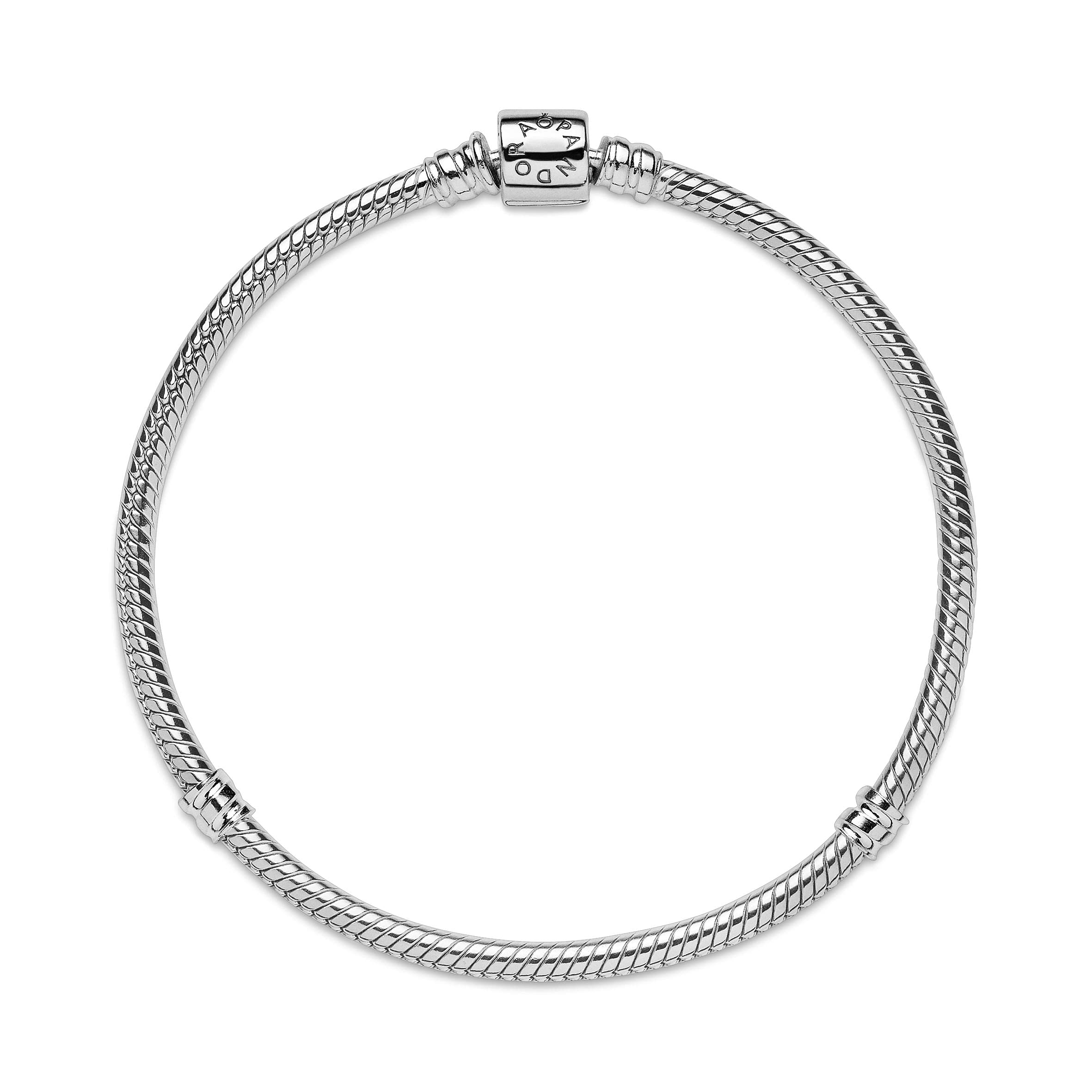 PANDORA Moments Barrel Clasp Snake Bracelet