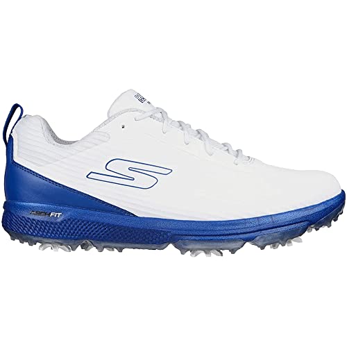Skechers Go Golf Pro 5 Hyper Golf Shoes for Men, White blue, 10 AU