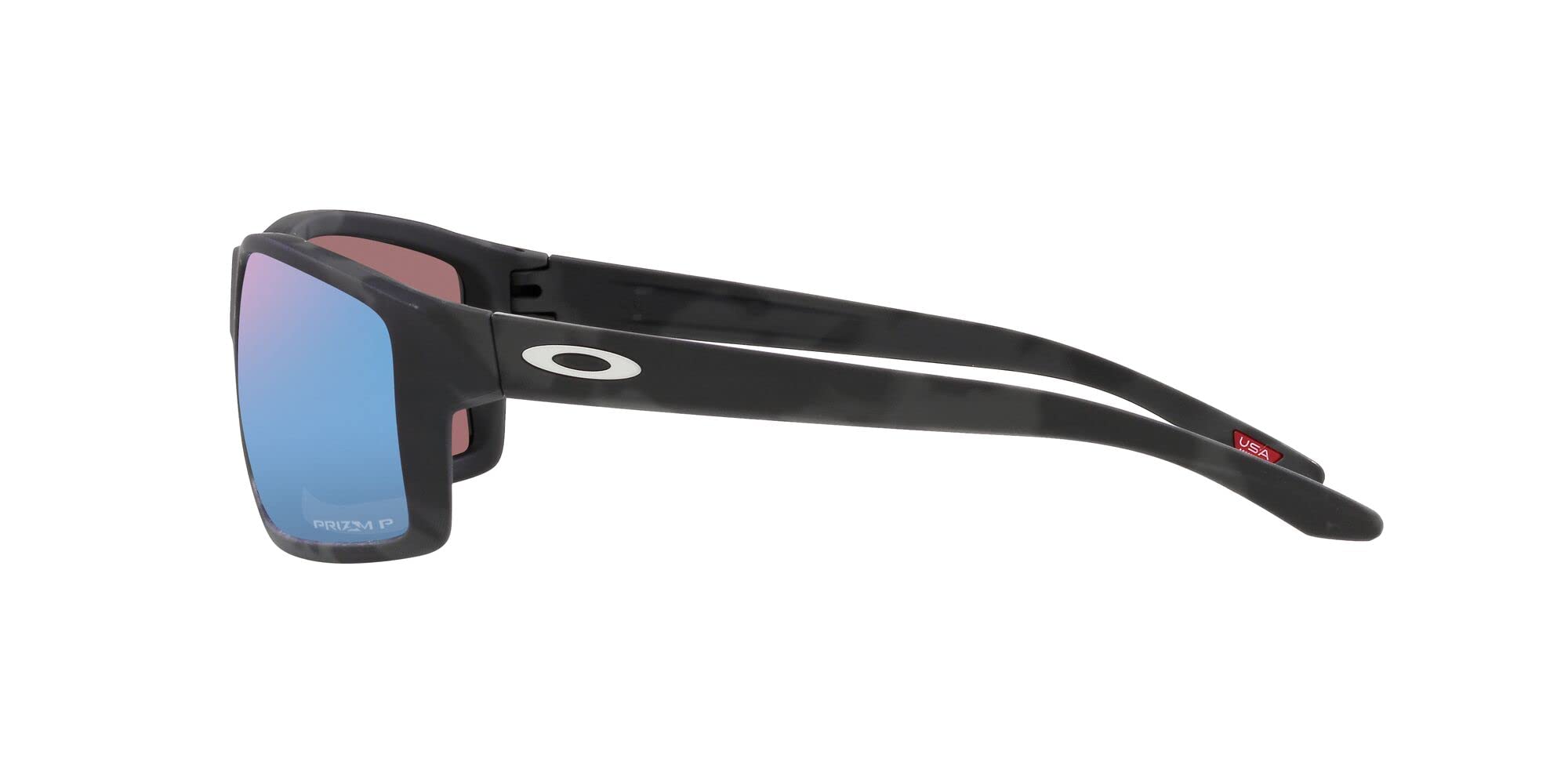 Oakley Men's OO9449 Gibston Square Sunglasses, Matte Black/Prizm Violet Polarized, 60 mm