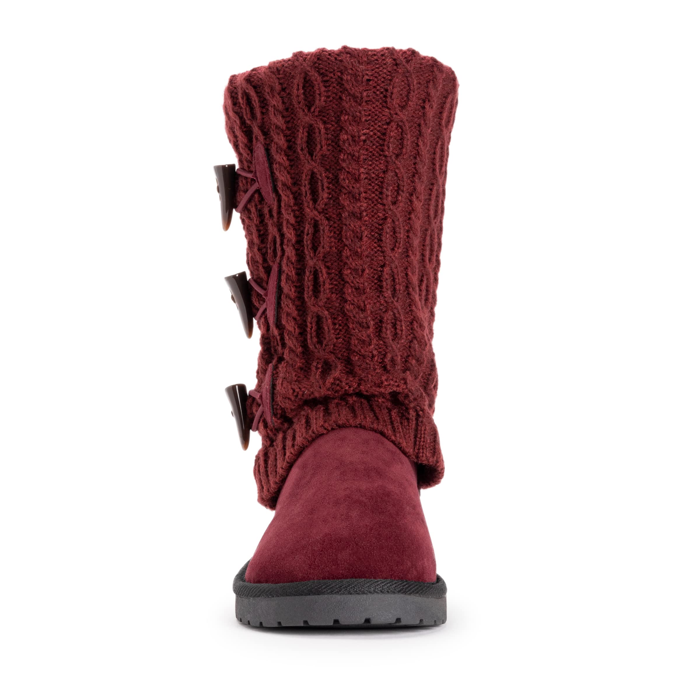 MUK LUKS Women's Cheryl Boot, Burgundy, 7