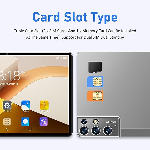 Office Tablet, 10.1in FHD 3 Card Slots Gaming Tablet for Home (#4)
