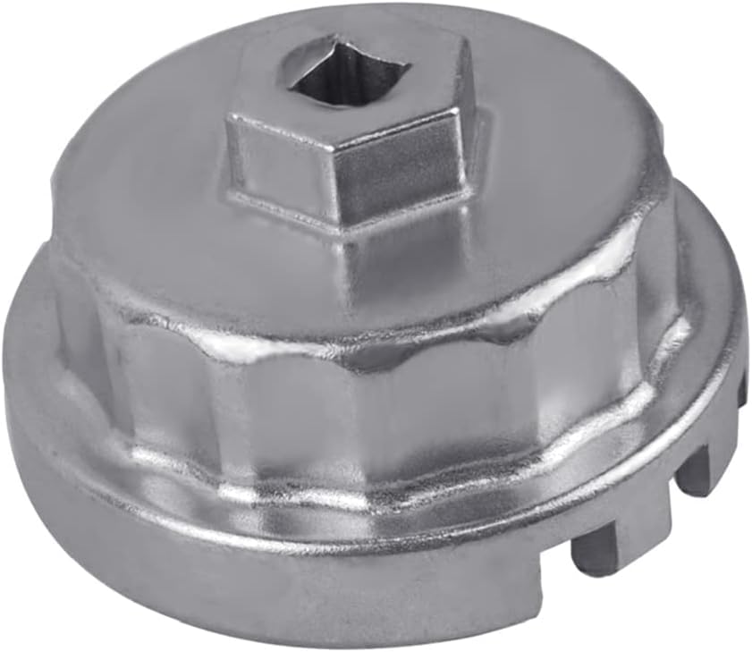 Oil Filter Wrench for Toyota,Lexus,RAV4,Camry,Cruiser,Avalon,Tacoma,Tundra,Highlander,Sienna-64mm 14 flute Oil Filter Cap Removal Tool