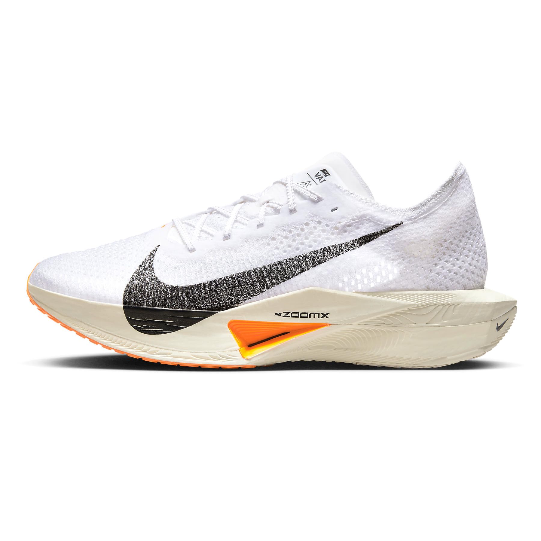 Nike Women's ZoomX VaporFly 3 Road Racing Shoes (10 US, White/Black/Phantom)