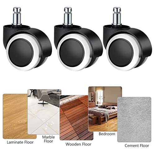 Office Chair Casters Caster Wheel Replacement Desk Chair Wheels Castor Universal Size 5PCS