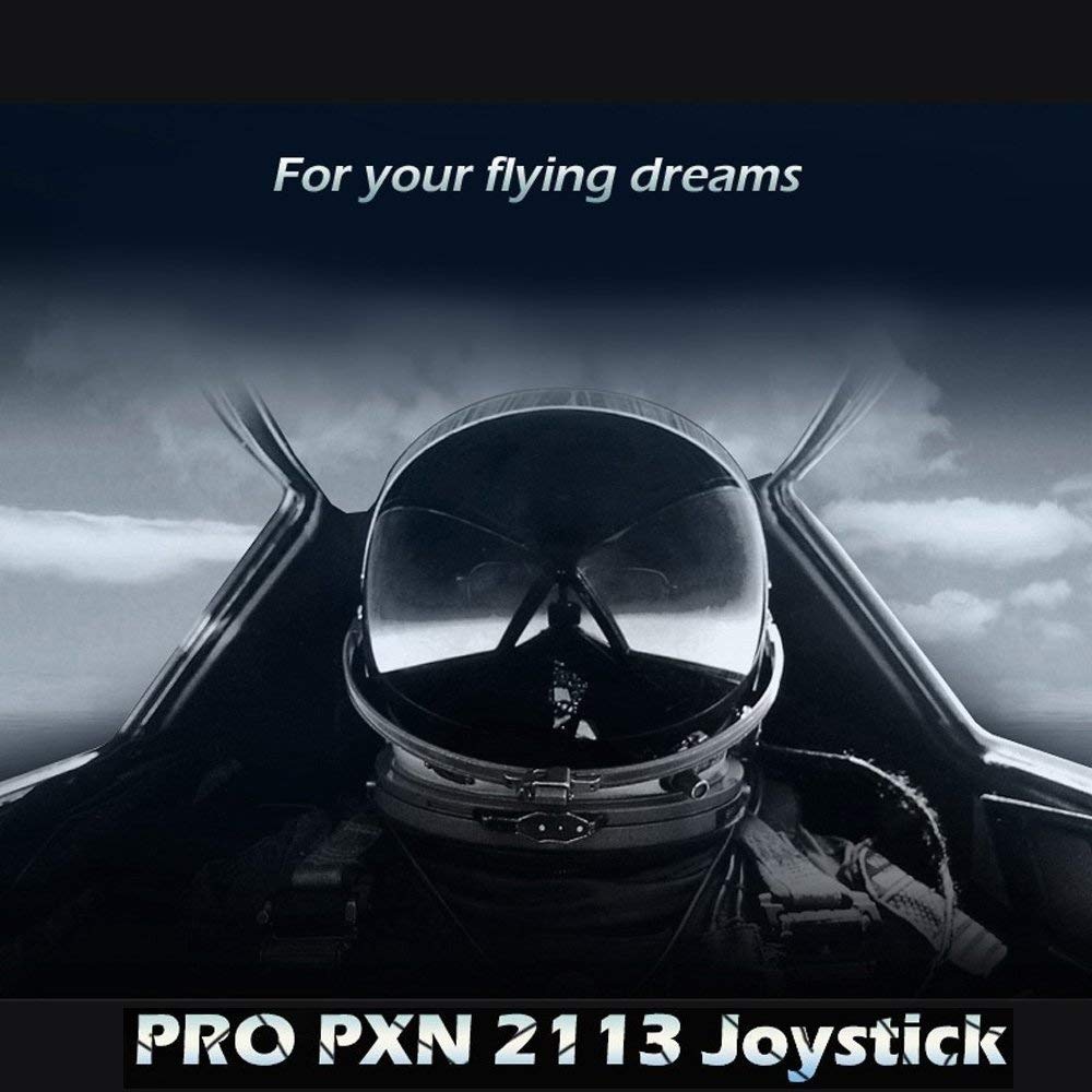 PC Joystick, YF2009 USB Gaming Controller with Vibration Feedback and Throttle, Wired Flight Stick for PC Computer Laptop (Renewed)