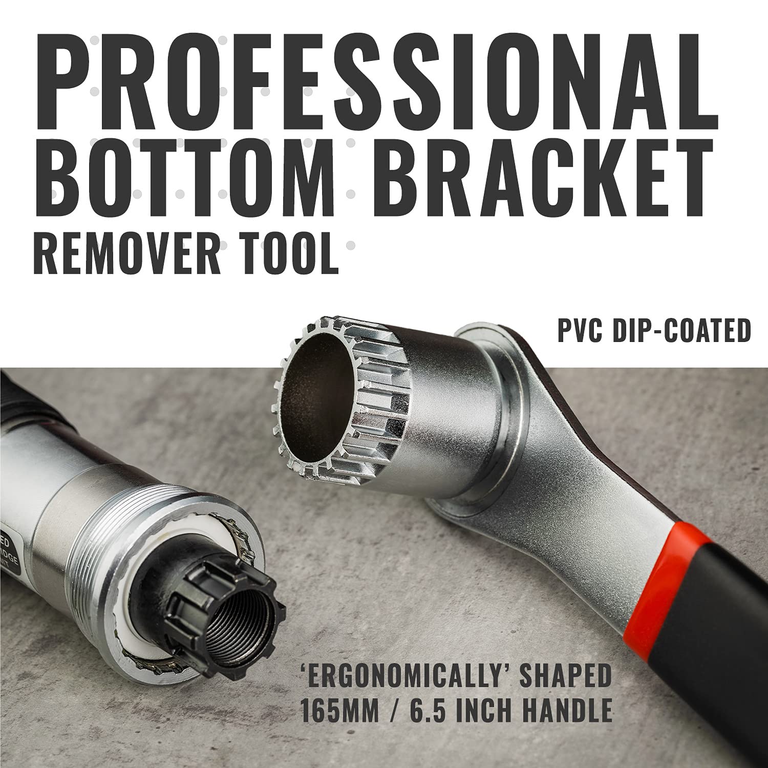 PRO BIKE TOOL Bottom Bracket Tool Compatible with Spline Type Bottom Brackets - for Removing Road and Mountain Bike Splined Bottom Brackets for Bicycle Repair and Maintenance