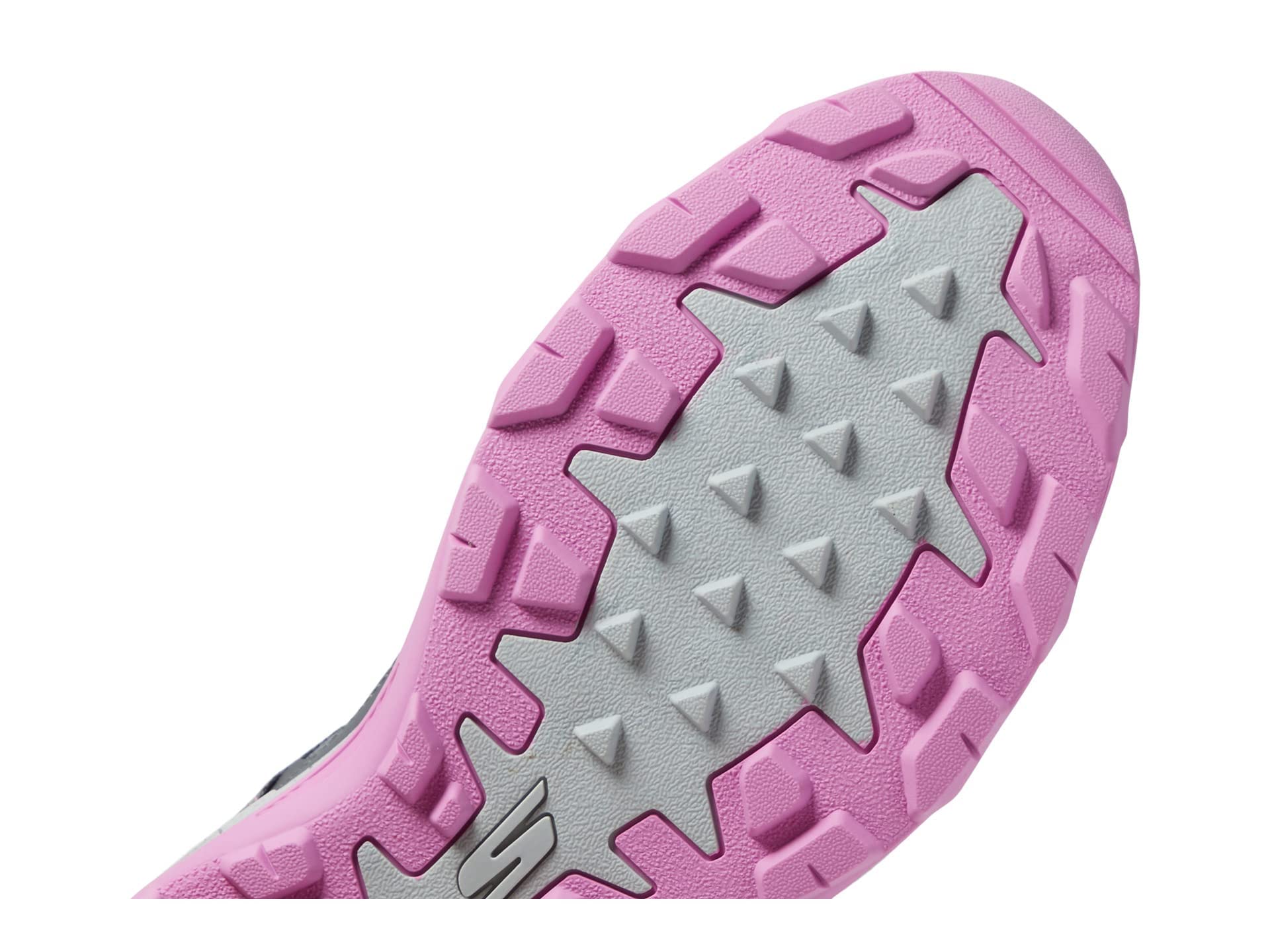 Skechers Women's GO Run Trail Altitude-Ridgeback Hiking Shoe, Gray/Pink, 8