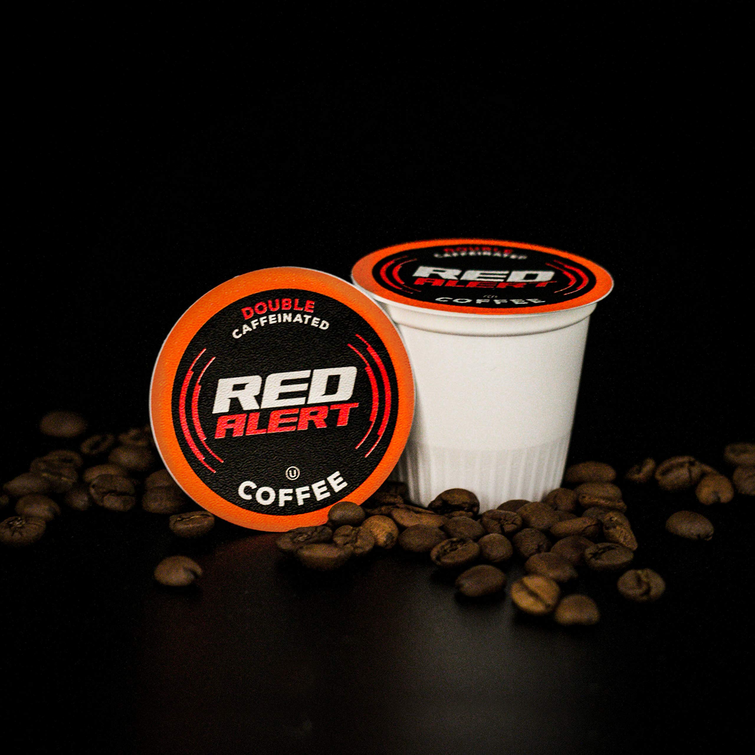 Red Alert Coffee Extra Strong Coffee Pods (Recyclable) Compatible With 2.0 Keurig K Cup Brewers, Caffeine, 40 Count (Pack of 1)