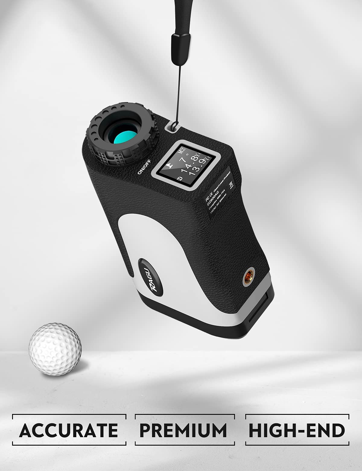 RAGU Rangefinder, DZ600AG Laser Rangefinder for Hunting & Golfing Sports & Distance Measuring with High-Precision Flag Pole Locking Vibration Function︱Slope Mode | Continuous Scan