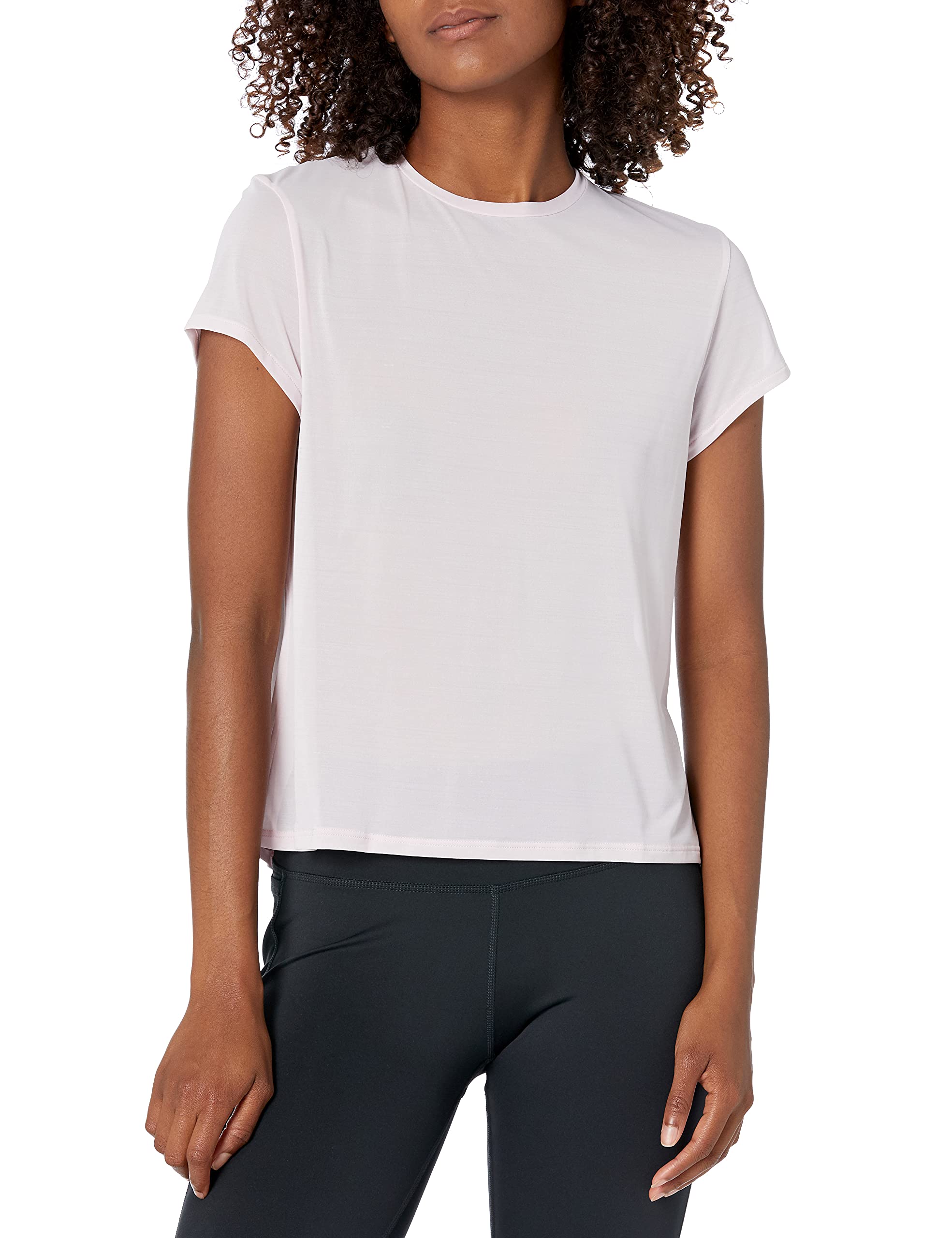Reebok Women's Standard Workout Ready Tee, Frost Berry/Back Slit, Small