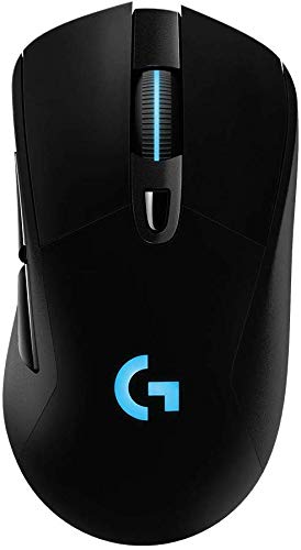 Logitech G703 Hero w/16K Sensor Lightspeed Wireless Gaming Mouse - Black (Renewed)