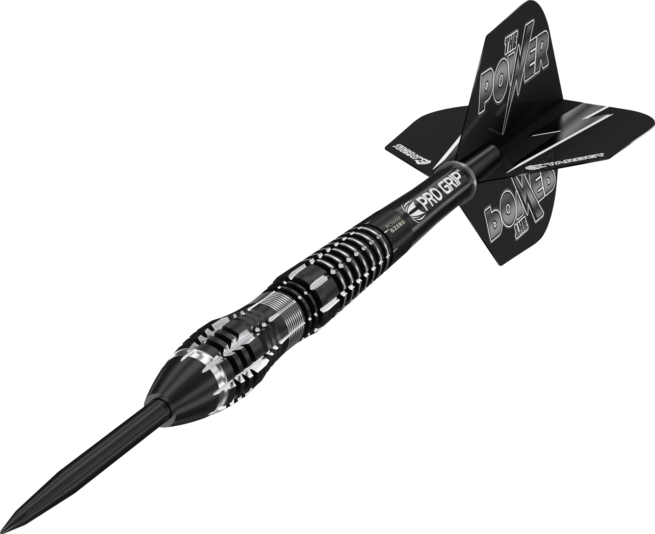 Phil Taylor Power 8-Zero Black P8Z4 23G 80% Tungsten Steel Tip Darts Set
