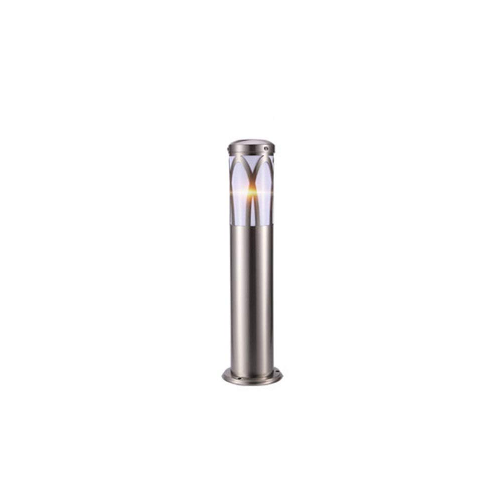 Pcqre Modern Stainless Steel Landscape Light IP54 Outdoor Acrylic Lawn Lamp Backyard Path Light Home Garden Waterproof Grass Lamp E27 Creative Street Light