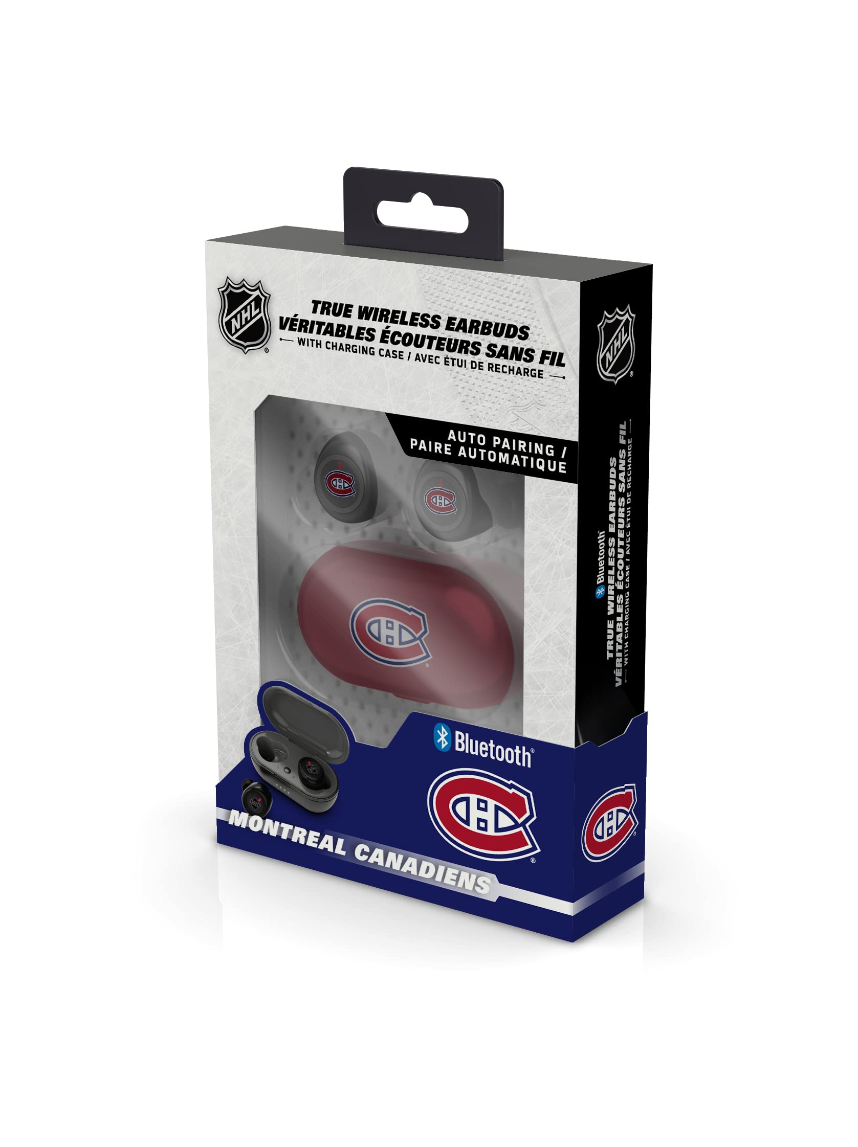 NHL Montreal Canadiens True Wireless Earbuds, Team Color