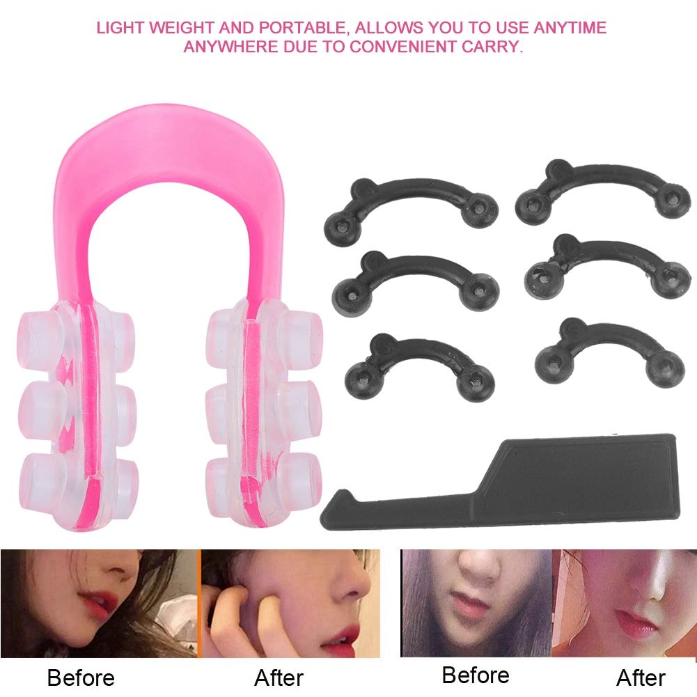 Nose Shaper Clip, Pain Silicone Nose Up Lifting Shaper Nose Clip for Lifting Straightening Corrector Device