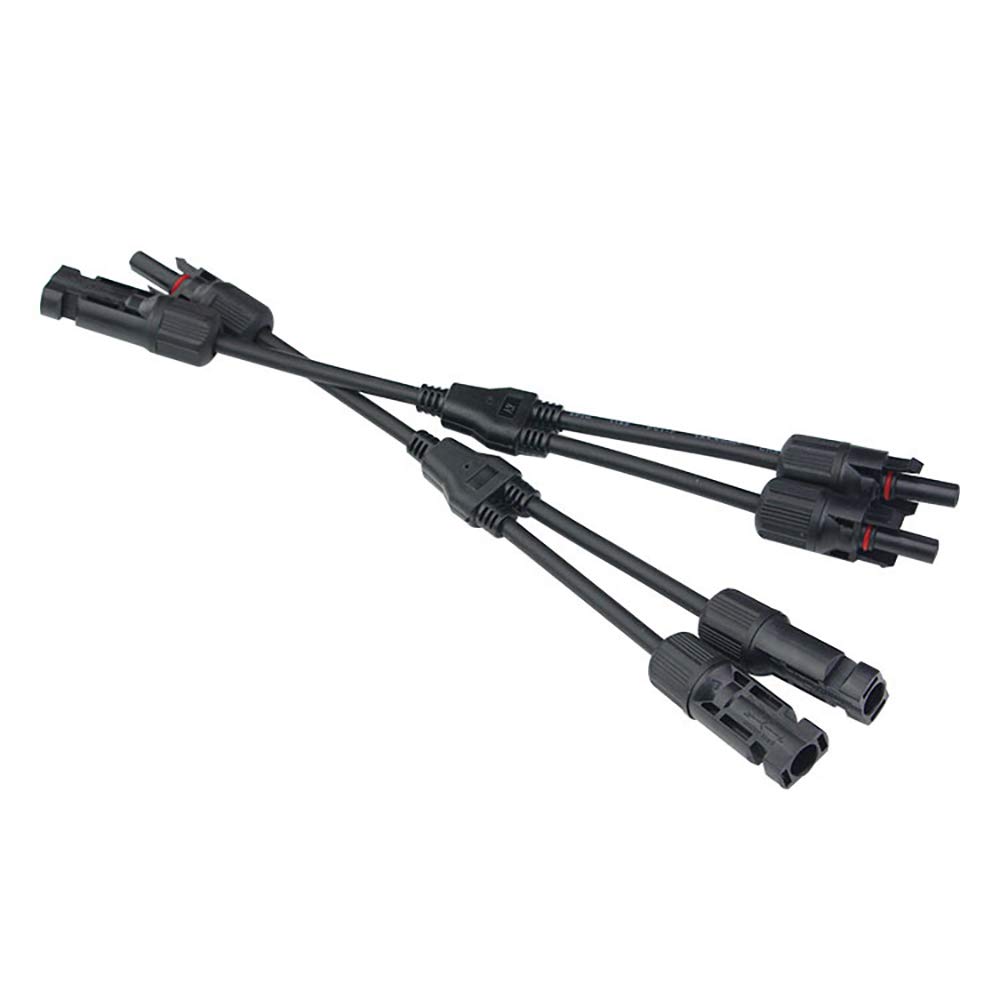 TAIKUU 久の物 1 Pair of Type Y (1 to 3 Branches) Solar Panel Cable Professional Connector, for Extension Cable PV Adapter, for Solar Panel Photovoltaic