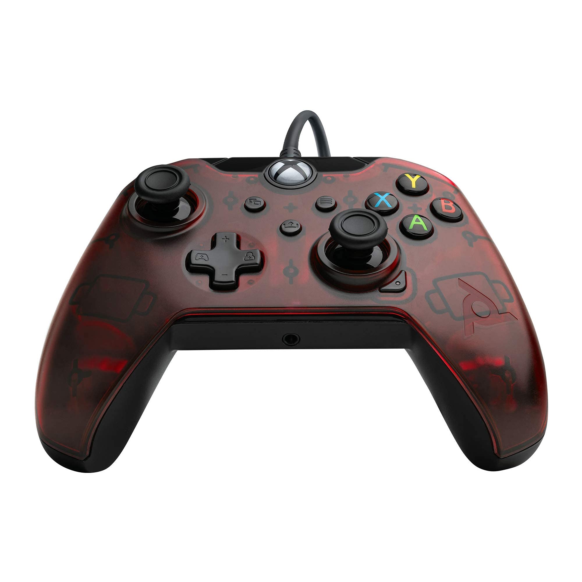 PDP Gaming Wired Controller: Crimson Red - Xbox Series X|S, Xbox One, Xbox (Renewed)