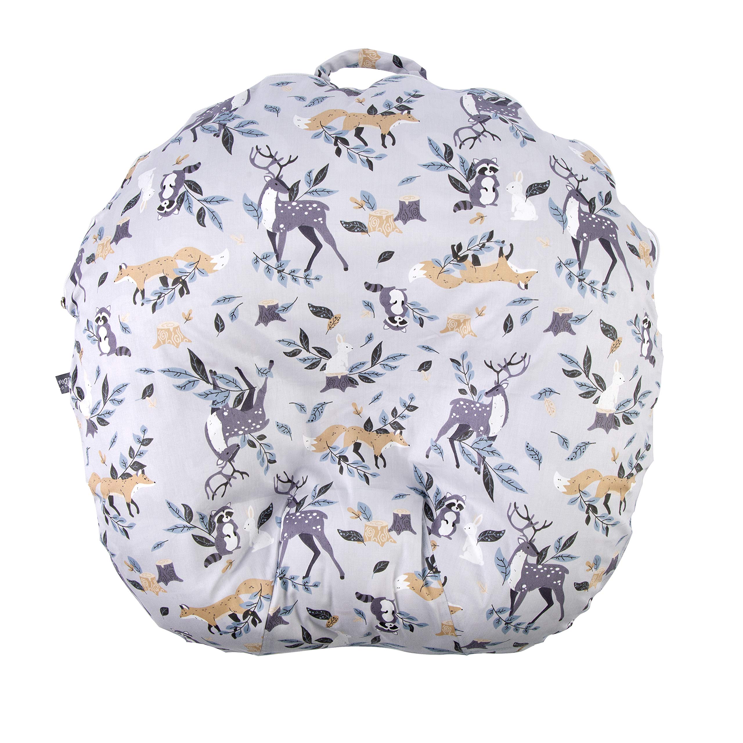 Newborn Lounger Cover Removable Cover 100% Soft Cotton Deers and Foxes