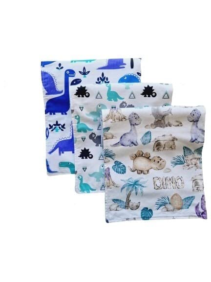 Waterproof Baby Pads - 19.6 X 27.5 Inch Pad For Easy To Clean, Thick, Large Mat Newborn Must Haves Cute Changing Table With Dinosaur Pattern New Born Essentials White 3 Count