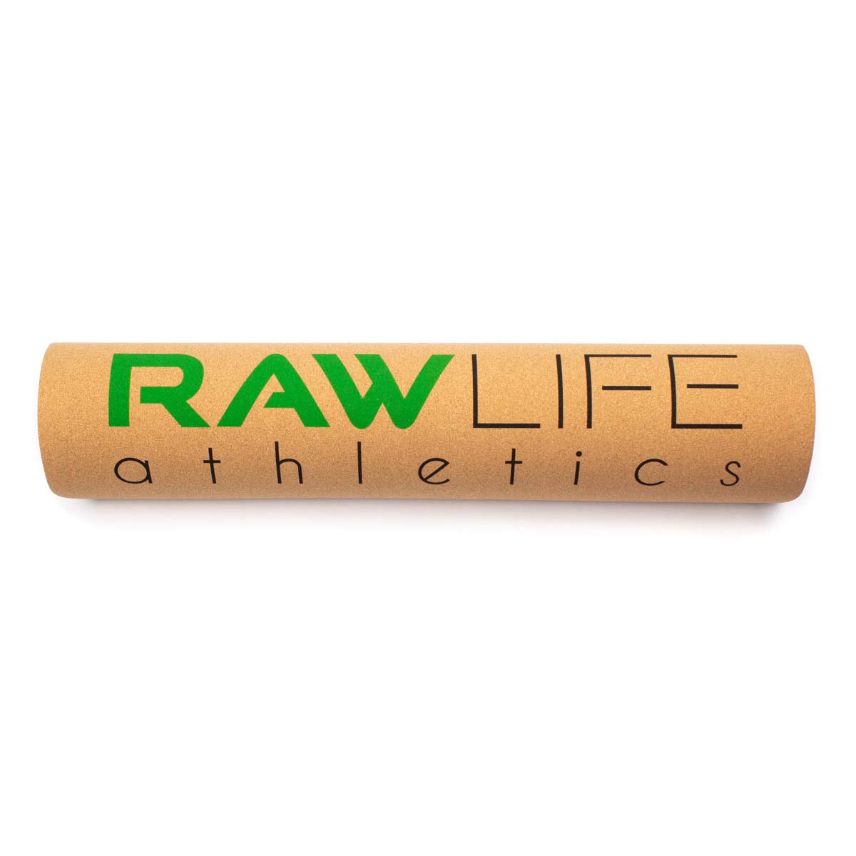 Raw Life Athletics Cork Yoga Mat - Non-Slip Surface - Sweat Resistant - 72" x 24" x 5mm Thick Natural