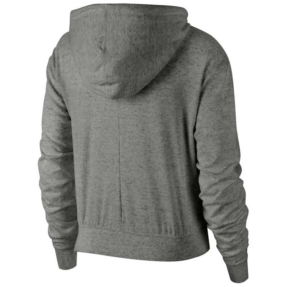 Nike NSW Gym Vintage Hoodie Full Zip Dark Grey Heather/Sail LG