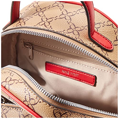 Nine West Sloane Backpack Mocha Logo Multi One Size