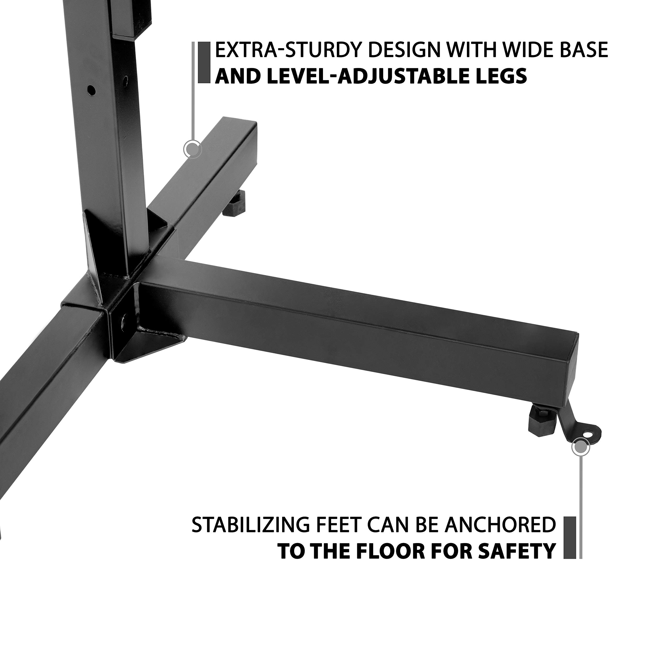 RaxGo Freestanding kayak Rack for 4, Heavy Duty Floor Storage Holder for Four-Kayak, SUP, Canoe & Paddleboard for Indoor, Outdoor, Garage, Shed, or Dock, Adjustable Height