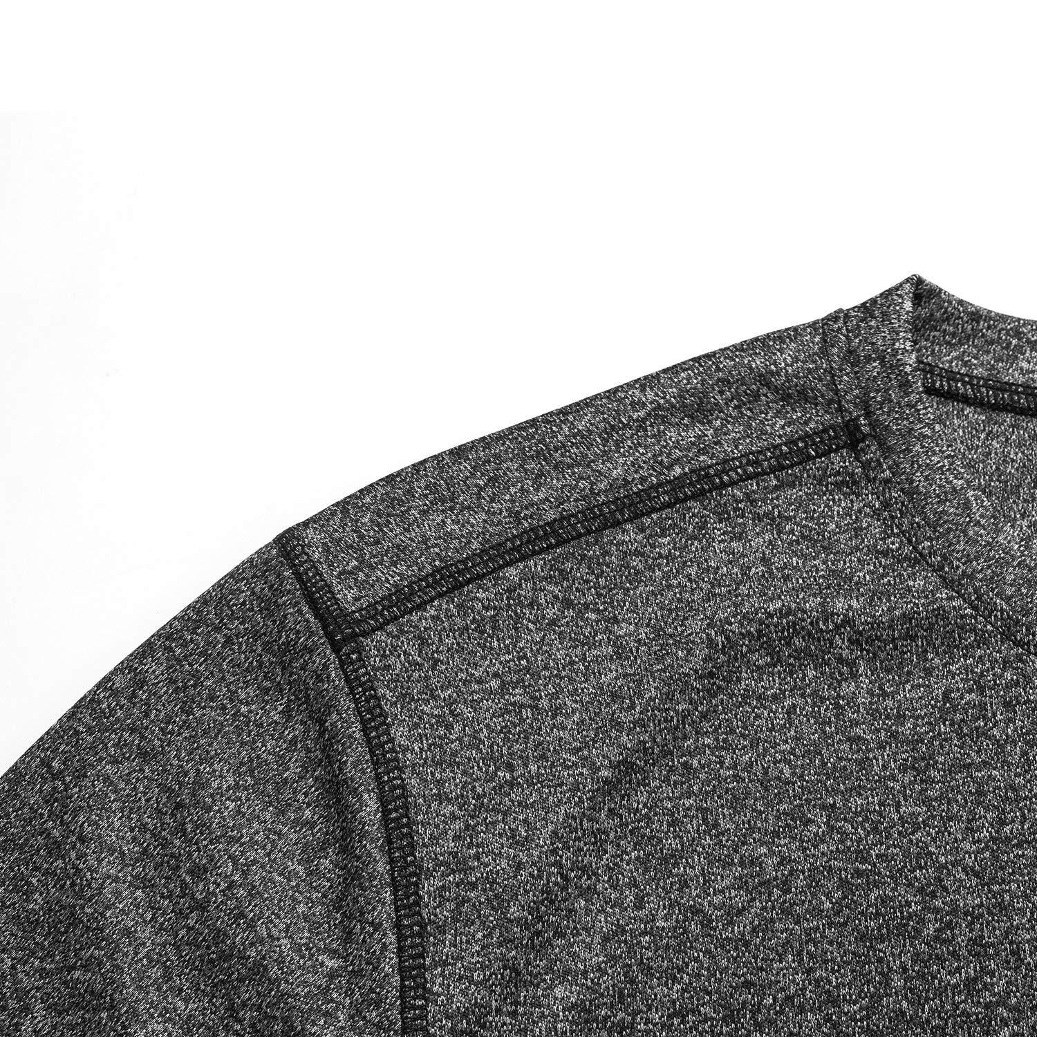 Mens Summer Comfort Soft Cool Dri Solid Colored Adult T Shirts Bulk Charcoal-M