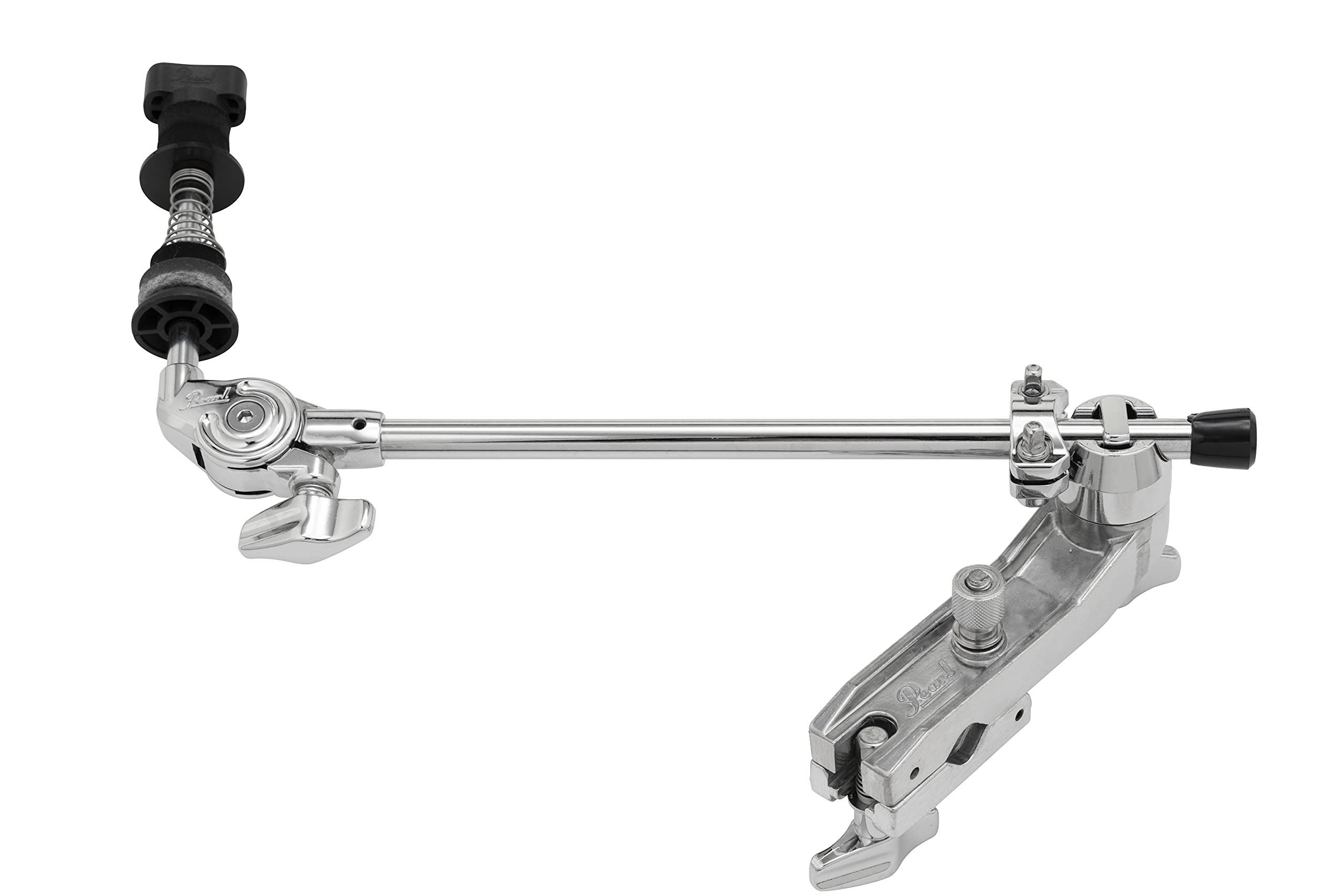 Pearl CLH70 Closed Hi-Hat Holder with 15" Solid Boom Arm, Multi-Angle Mounting Clamp, UniLock Gearless Cymbal Tilter, and Spring-Adjustable Cymbal Spread.