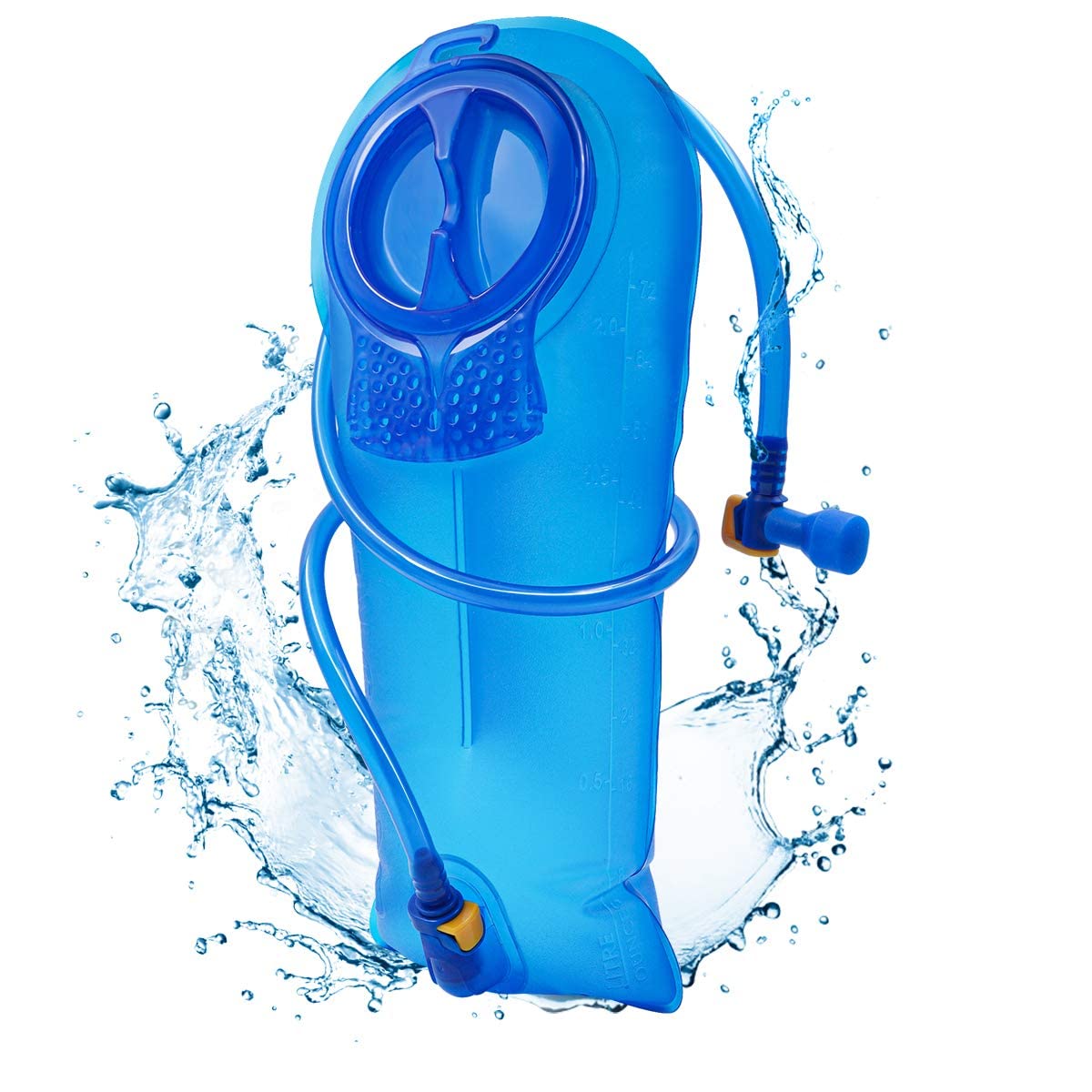 RESVIN 2 Liter Hydration Bladder, BPA Free Water Bladder, Hydration Pack Bladder, Hydration Backpack Replacement Reservoir for Outdoor Biking, Running, Walking, Hiking, Climbing, Cycling