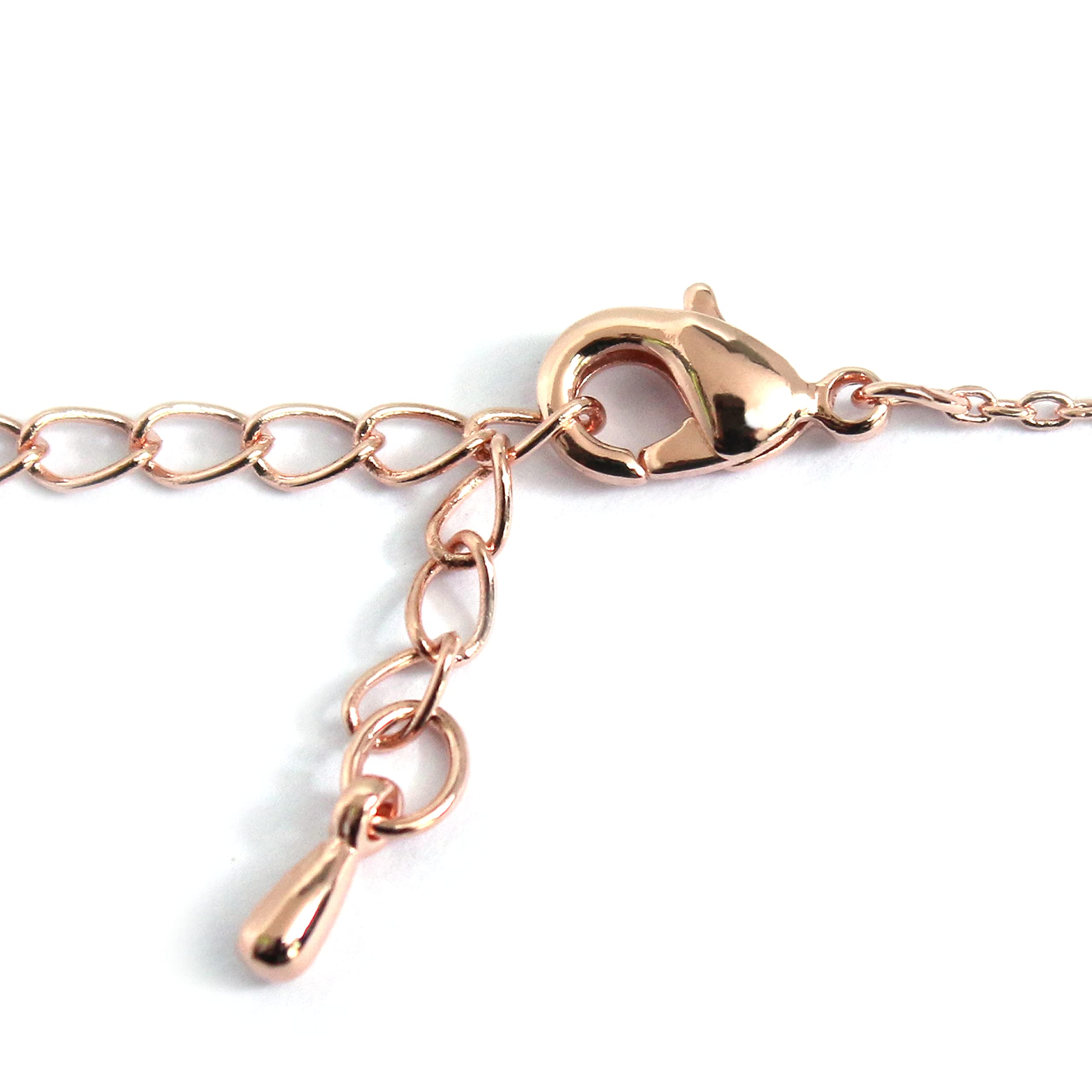 Soulink Lucky Three Keys in Life Pendant Key to Success Necklace (Rose gold plated)