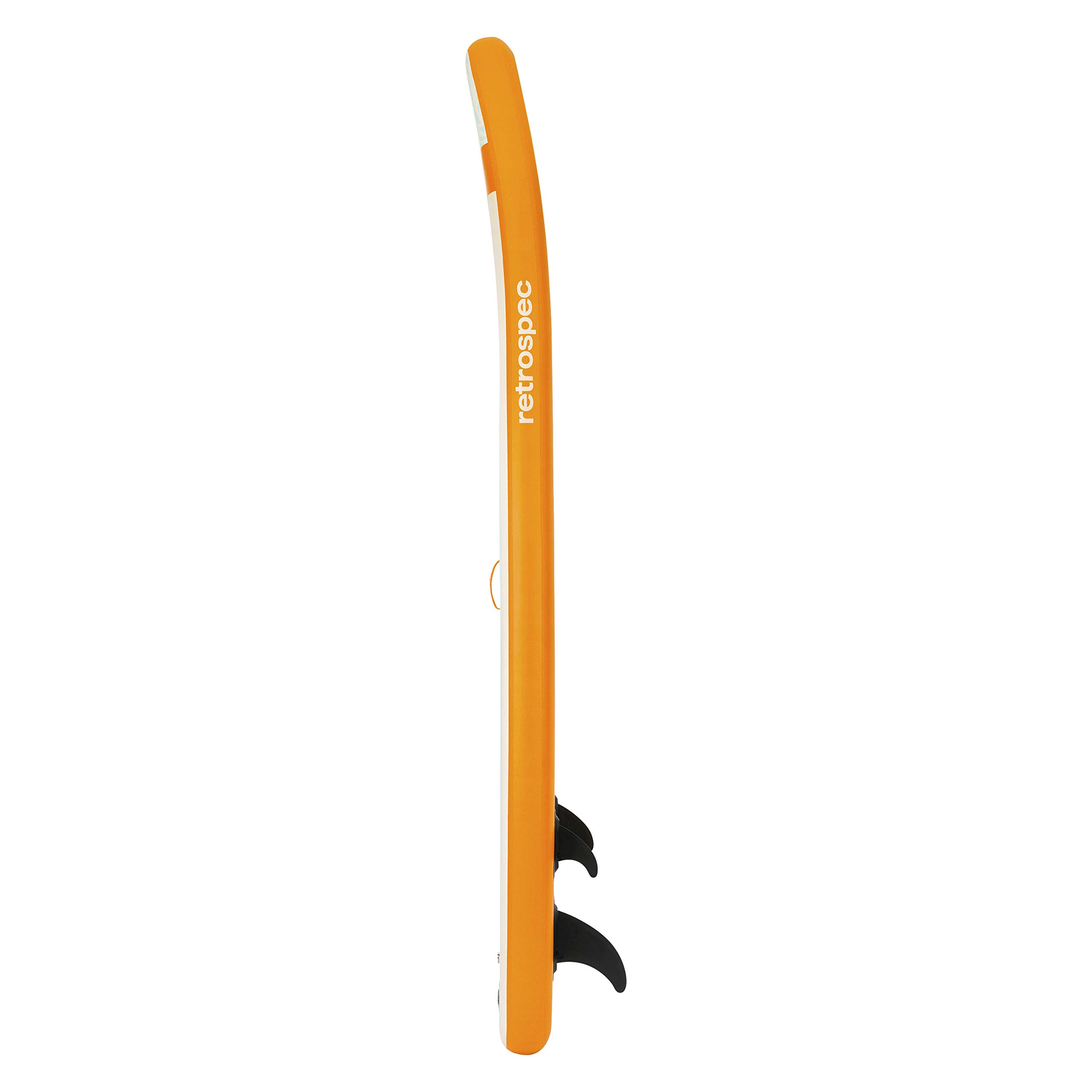Retrospec Weekender 10' Inflatable Stand Up Paddleboard iSUP Bundle with Carrying Case, 3 Piece Adjustable Aluminum Paddle, 3 Removable Fins, Pump, and Cell Phone Case