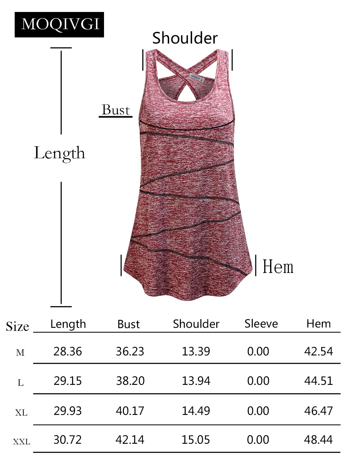 MOQIVGI Activewear for Women,Sleeveless Yoga Tops Ladies Energetic Pilate Gym Clothes Breathable Cool Athletic Workout Outfits Round Neck Form Fitting Summer Tanks Red X-Large