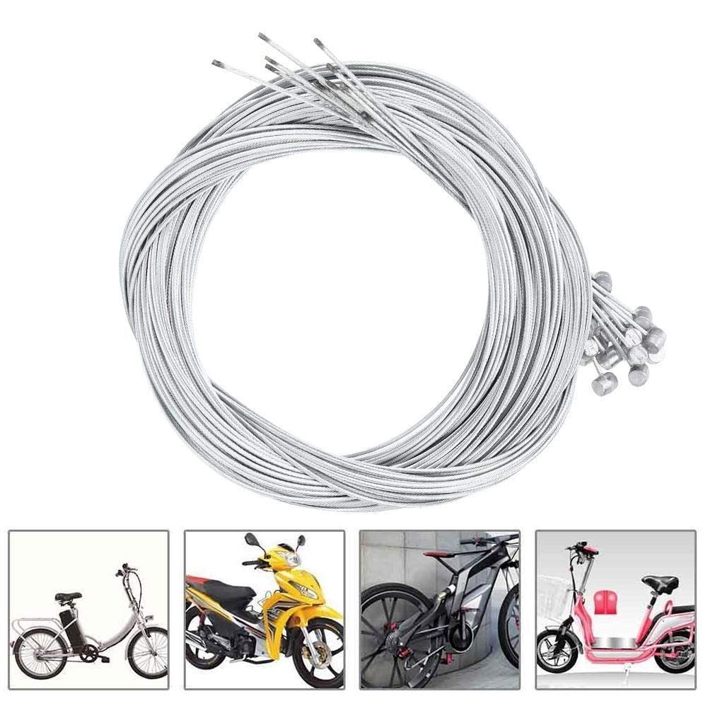 REOUG 20PCS Metal 2.5M Length 1.6mm Thick Electric Bicycle Rear Cable Core Brake Line Cycling Accessory