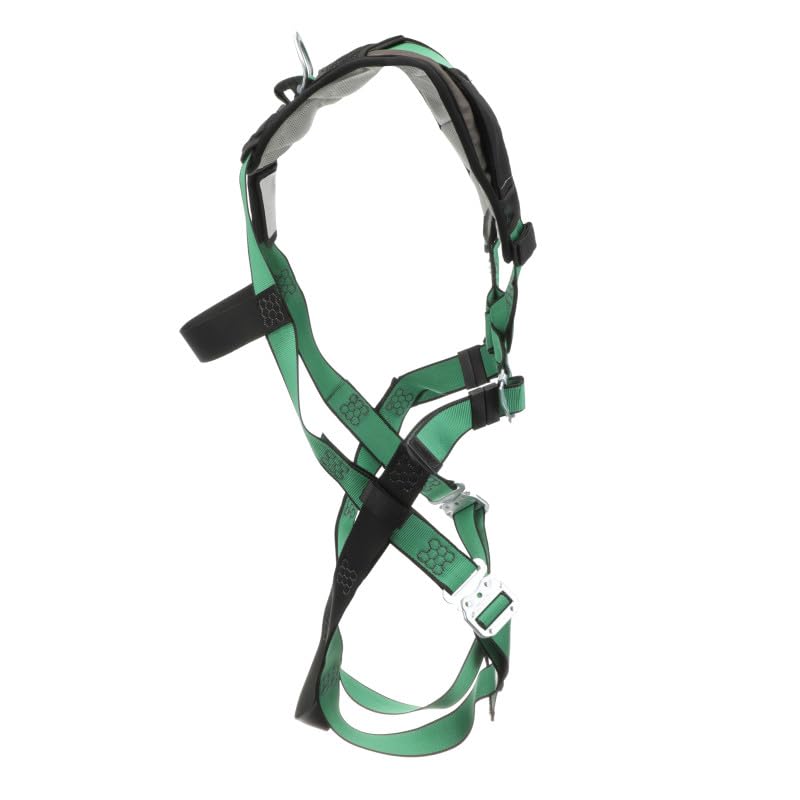 MSA 10206101 V-Form+ Full Body Safety Harness - Size: Medium, D-Ring Configuration: Back, Quick Connect Leg Straps, With Shoulder Padding, Full Body Harness