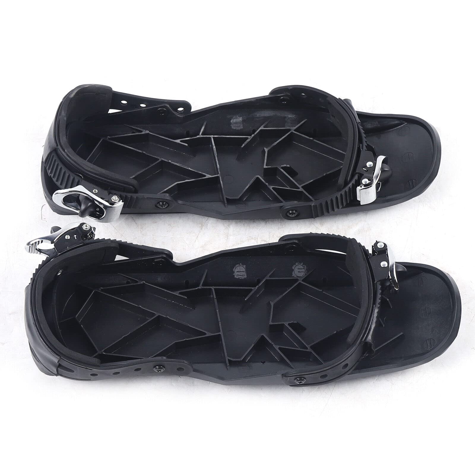 TOOL1SHOoo Outdoor Skiing Mini Ski Boots Skates Skiboard Adjustable Bindings Skiing Shoes Pair Mini Ski Boots Skates Skiing Shoes Adjustable Bindings Black