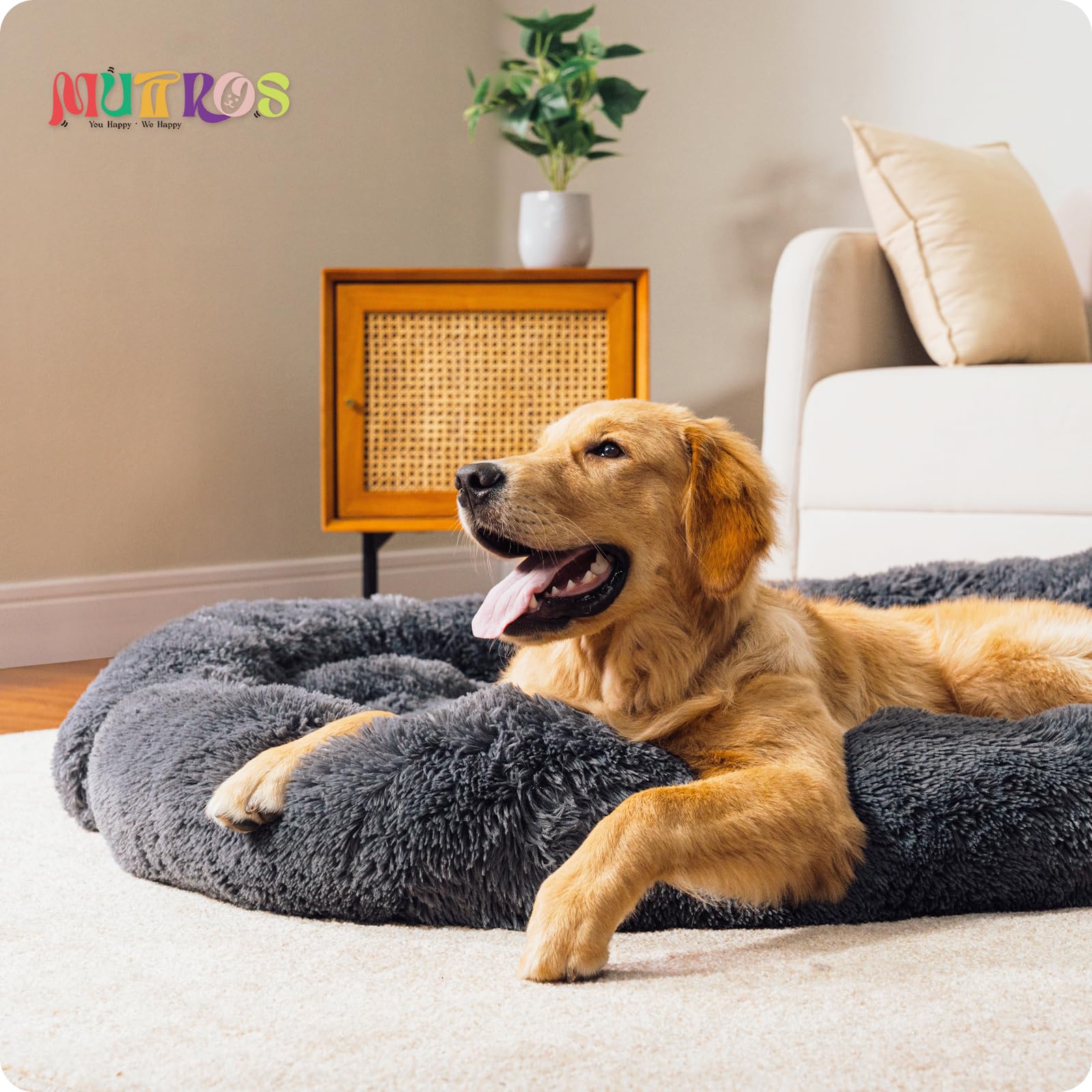 MUTTROS Modular Dog Couch, Human Dog Bed (Light Grey & Dark Grey XL Bundle