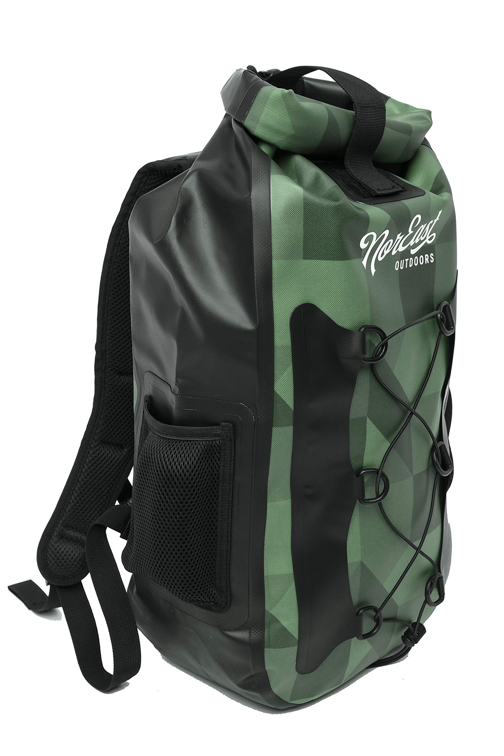 NorEast Outdoors Shelter 45 Liter Waterproof Backpack β Waterproof Roll-Top Dry Bag (Forest/Black)