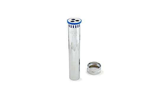 Zurn P6000-A-AA-CP 1-1/2” X 8-1/2” Vacuum Breaker/Backflow Preventer with Flush Tube and Nut in Polished Chrome Finish