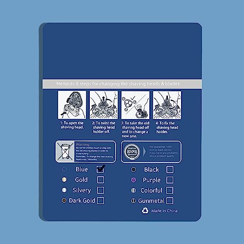 Replacement Blade 203D-6A Suitable for SweetLF Electric Shavers for Men: SWS7105 and SWS7105BK,Blue (Silber)