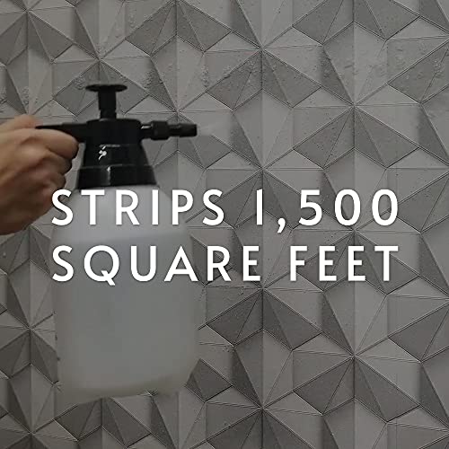 ROMAN’s Wallpaper and Paste Removal Kit - Concentrate (32 oz), Perforating Scoring Tool, and Angled Scraper for Home Improvement - Yields 5 Gallons of Remover (1500 sq. ft Coverage)