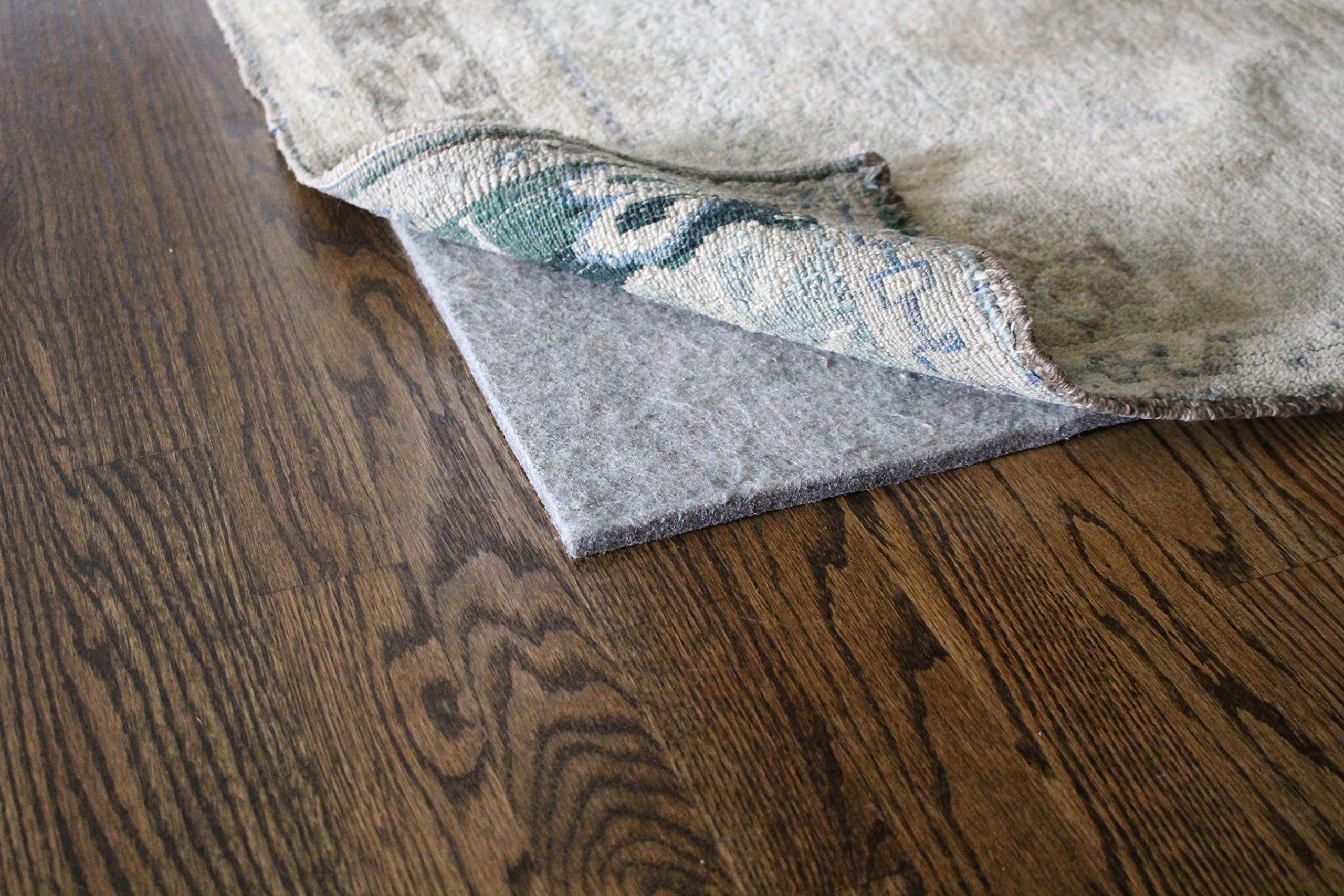 RUGPADUSA - Basics - 8'x10' - 1/3" Thick - 100% Felt - Premium Comfort Rug Pad - Also Available with Non Slip Option - Safe for All Floors and Finishes including Hardwoods - Made In the USA, 8' x 10'