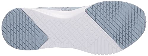 Puma Women's Flyer Flex Running Shoe, Blue Fog-Metallic Silver, 6.5
