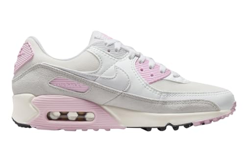 Nike Women's Air Max 90 White/Sail-Med Soft Pink (FN7489 100) - 9