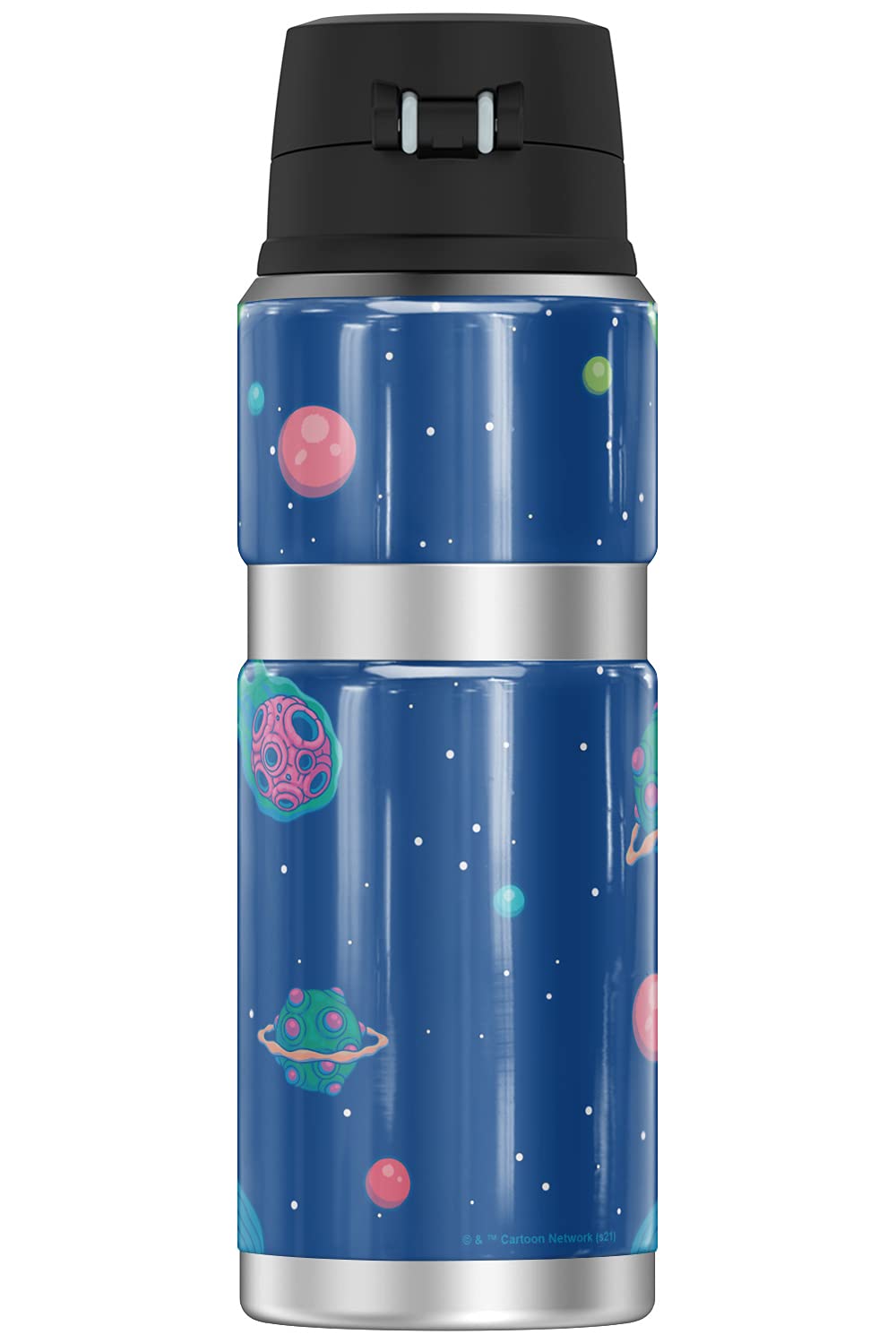 Rick and Morty Rick and Morty Rescue THERMOS STAINLESS KING Stainless Steel Drink Bottle, Vacuum insulated & Double Wall, 24oz